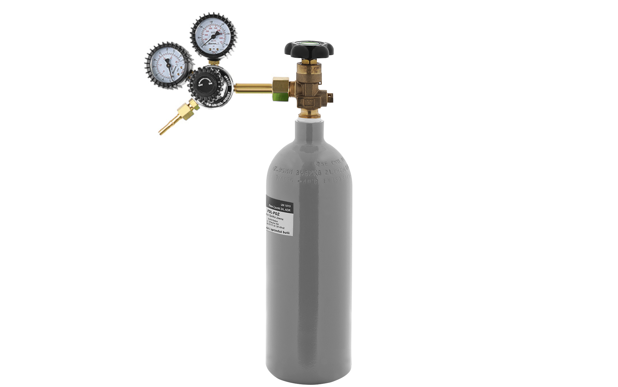 Nowa Butla CO2 2l 1,5kg CO2 z reduktorem PEŁNA - Sklep PPOŻ